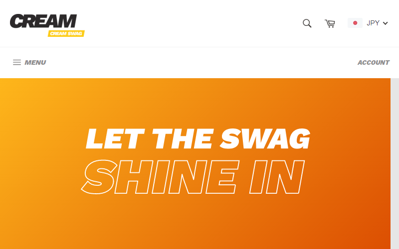 CREAM SWAG | CREAM Official Merchandise – Cream Store - e-commerce ...