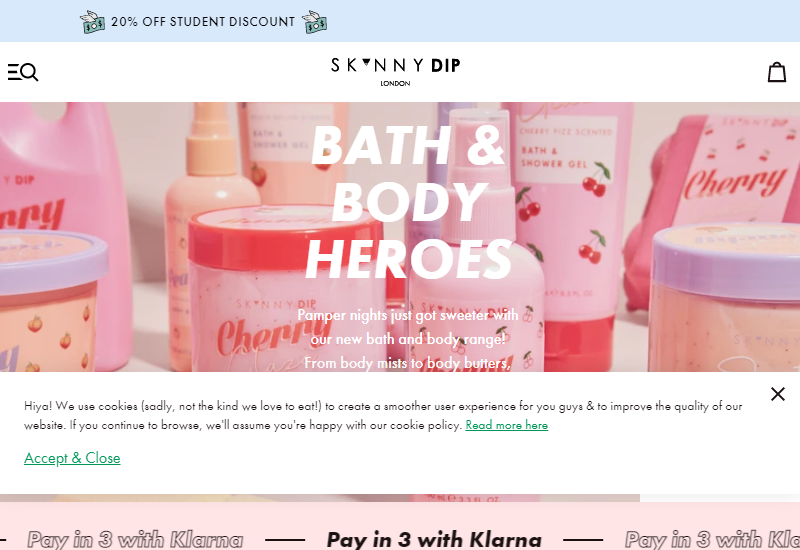 Skinnydip London | British Lifestyle Fashion Brand - e-commerce bookmarks by ARCHETYP Commerce