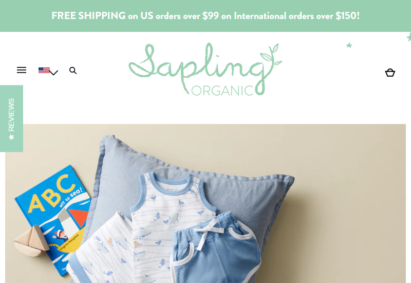 Sapling Child USA | Organic Baby Clothes - e-commerce bookmarks by ...